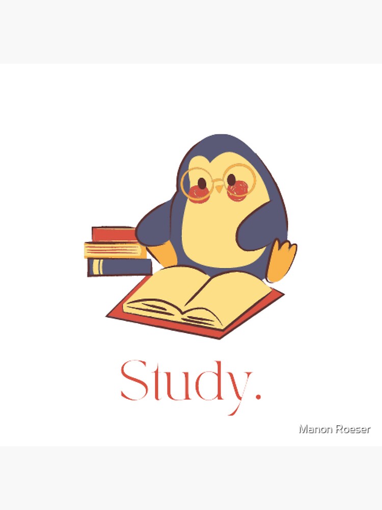"Study Penguin " Poster for Sale by manon171 | Redbubble