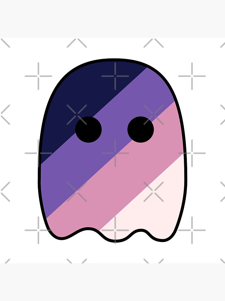 Asexual Spectrum Pride Ghost Poster For Sale By Lunyssa Redbubble
