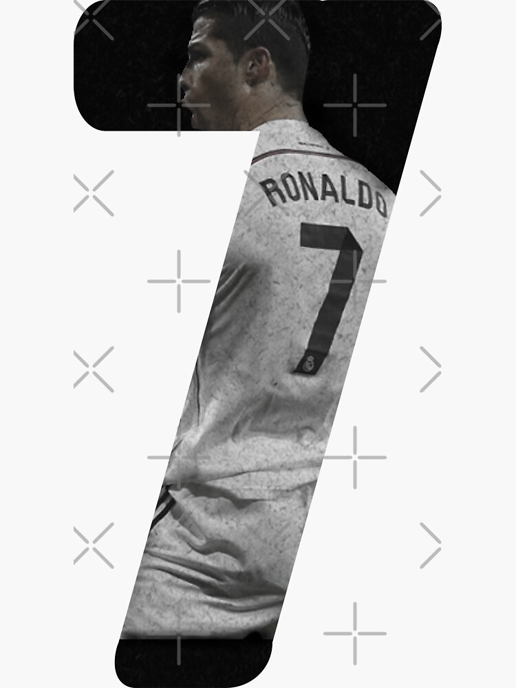 "Cristiano Ronaldo shirt number manipulation " Sticker for Sale by ...