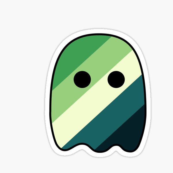 Aromantic Spectrum Pride Ghost Sticker For Sale By Lunyssa Redbubble