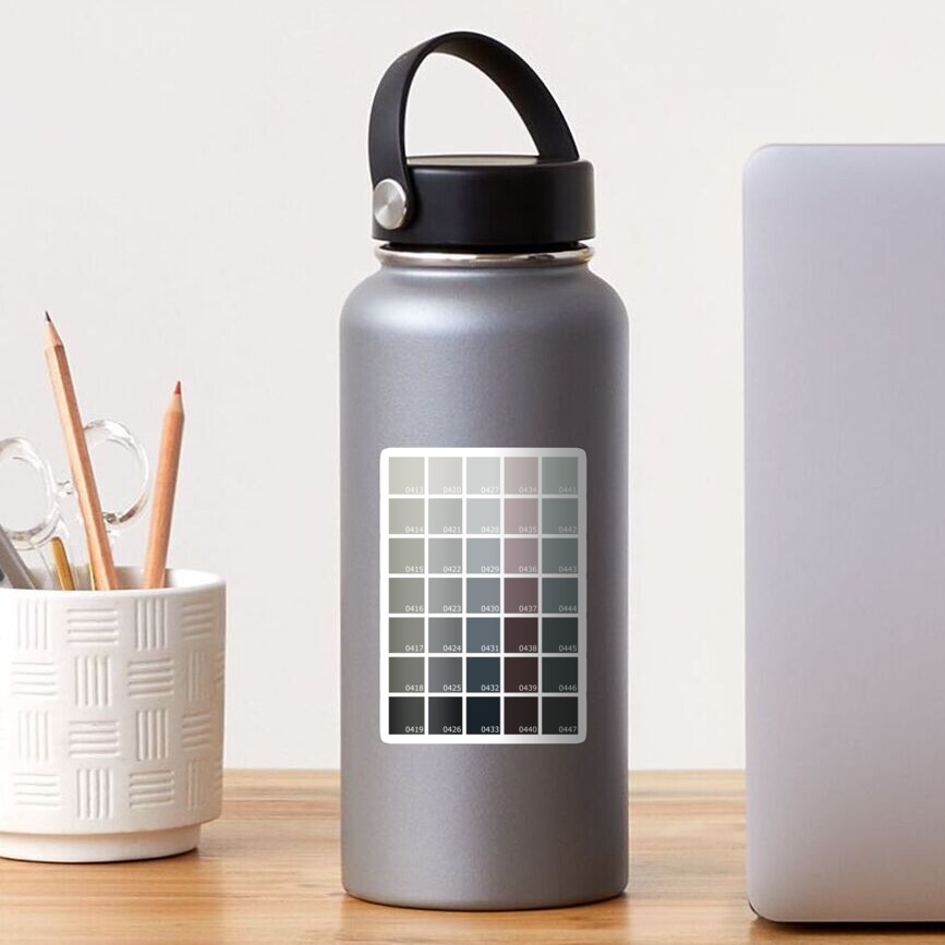"Shades of Grey Pantone" Sticker for Sale by rogue-design | Redbubble