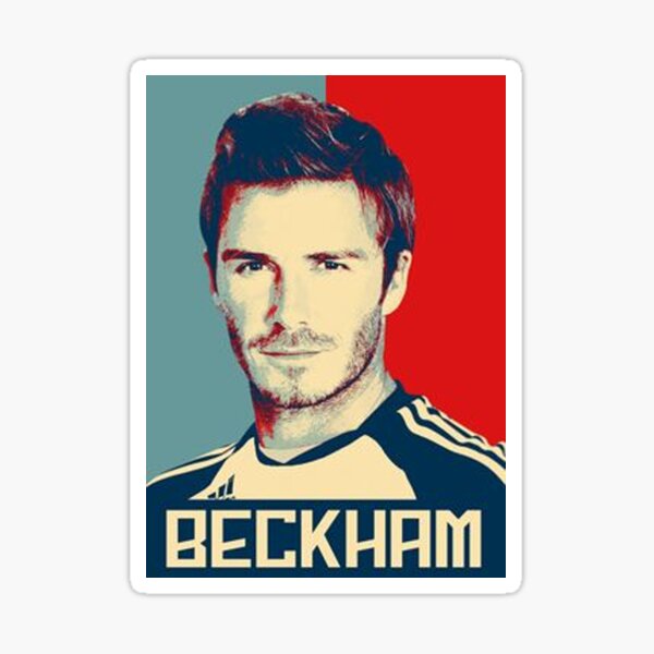 "David beckham" Sticker for Sale by EileenMalloy | Redbubble