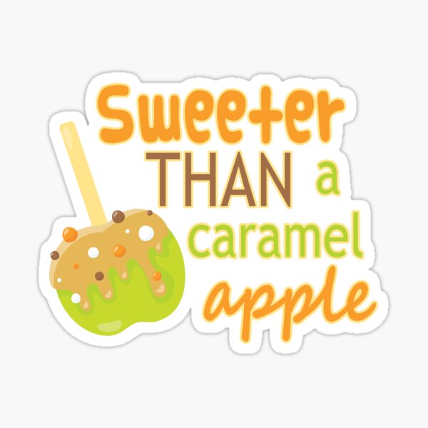 "Fall Halloween | Caramel Apple" Sticker by Designedwithtlc | Redbubble
