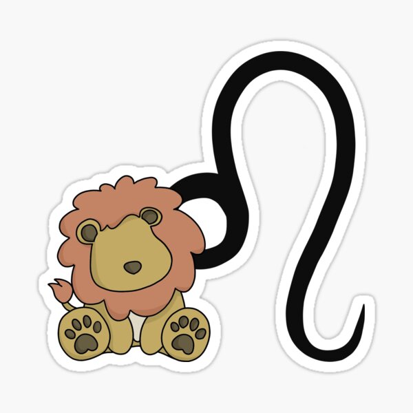 "Leo - Horoscope" Sticker for Sale by PizzaSushi | Redbubble