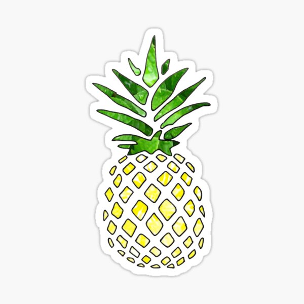 "Yellow Tie Dye Pineapple" Sticker for Sale by Claireandrewss | Redbubble