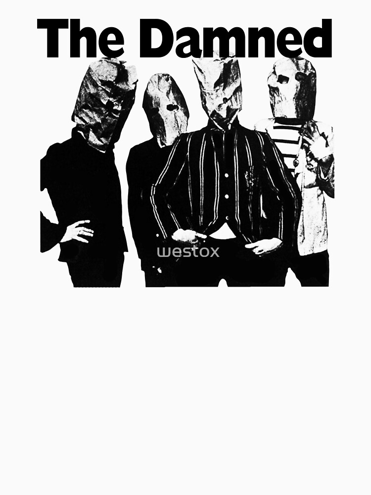 "THE DAMNED UK PUNK SUPER COOL T-SHIRT" T-shirt for Sale by westox ...