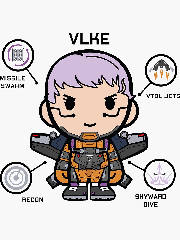 "Apex Legends Valk Chibi Abilities" Sticker for Sale by SammieJ0301 ...