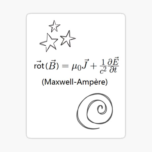 "maxwell-Ampere " Sticker for Sale by QSM-store | Redbubble