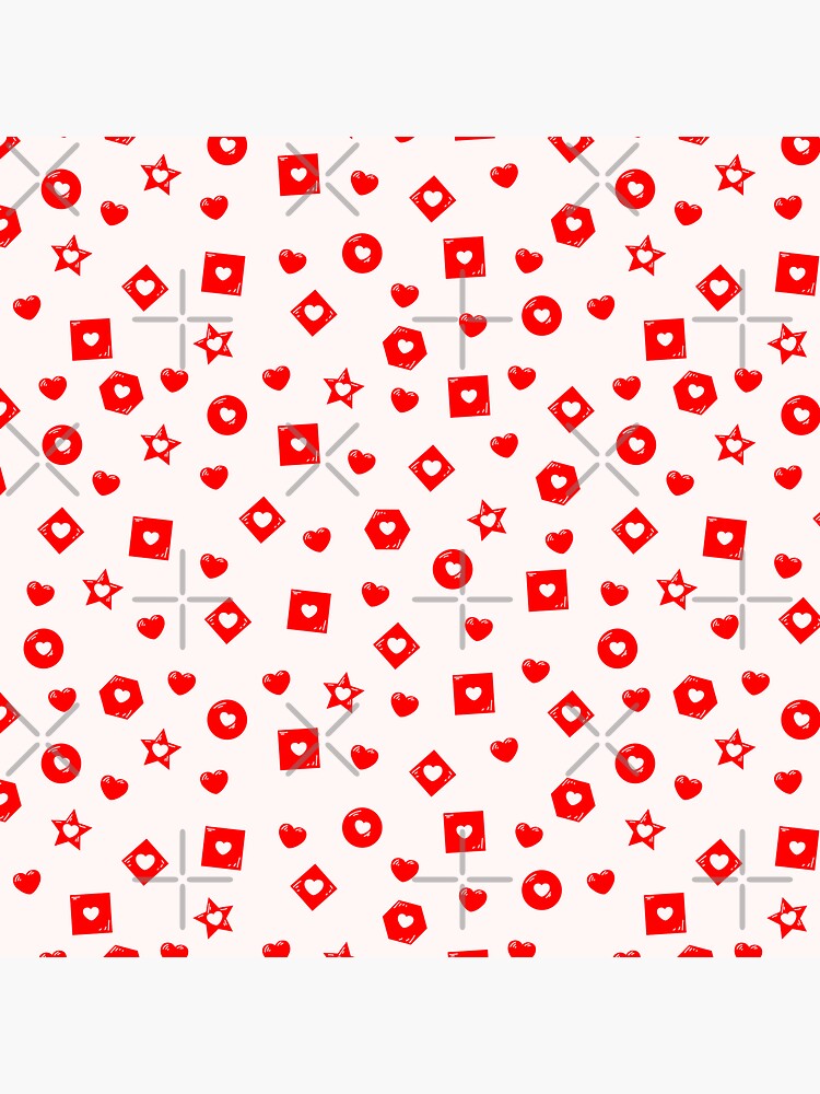 "Heart pattern for Valiant day" Sticker for Sale by Catchy-Hut | Redbubble
