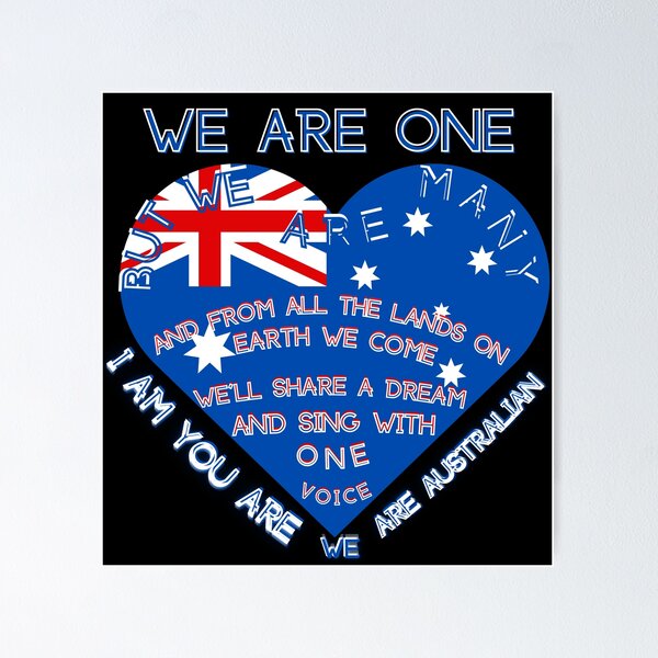 "Redbubble Australia We are one but we are many " Poster for Sale by ...