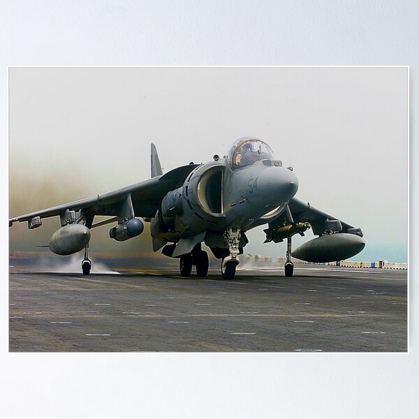 "Harrier jump jet" Poster for Sale by KarmaRoots | Redbubble