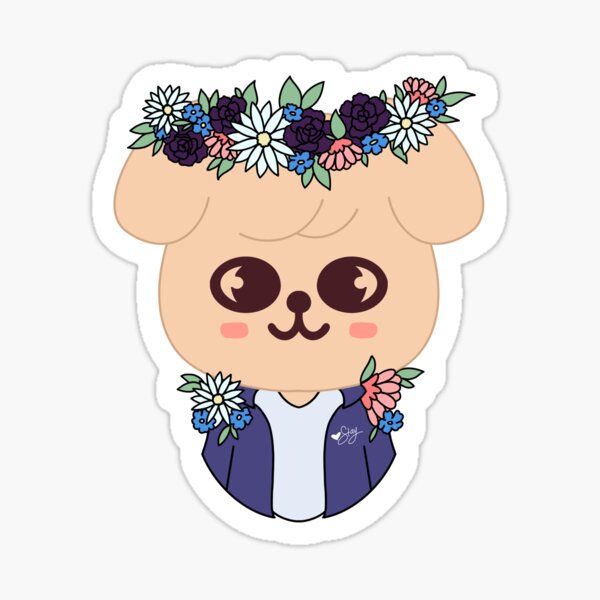 "Savage Puppy M" Sticker for Sale by GingerDesigner | Redbubble