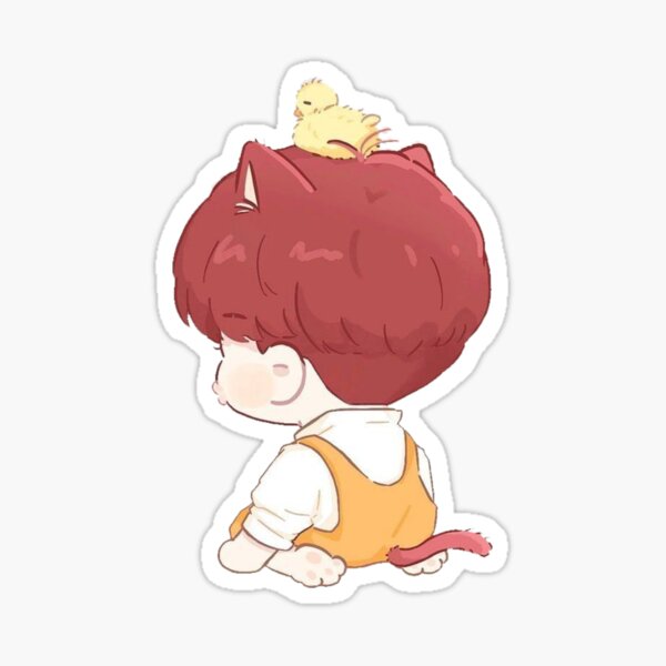 "bts chibi / park jimin chibi / cute chibi" Sticker for Sale by ...