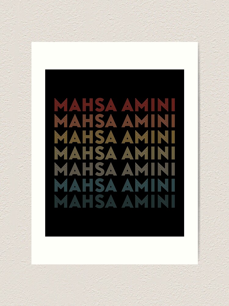 "Mahsa Amini Vintage Retro 2022" Art Print for Sale by RosannaArt ...