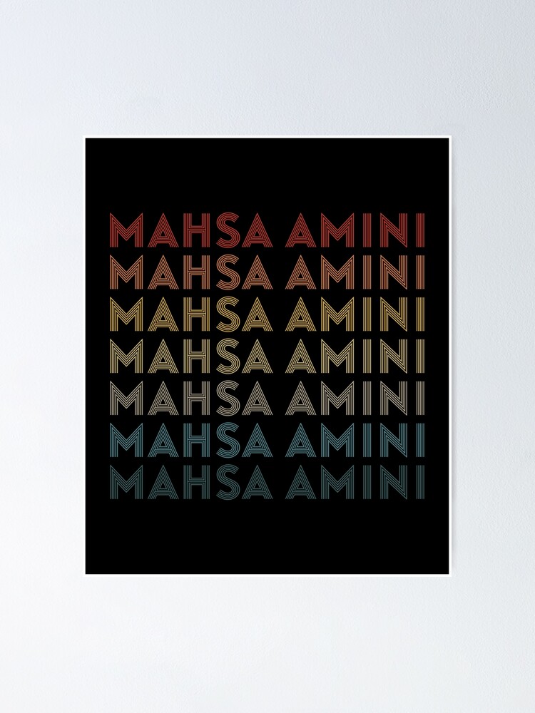 "Mahsa Amini Vintage Retro 2022" Poster for Sale by RosannaArt | Redbubble