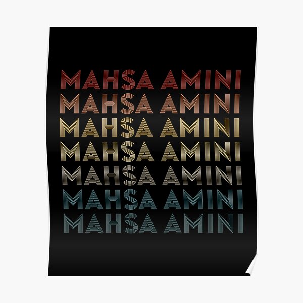 "Mahsa Amini Vintage Retro 2022" Poster for Sale by RosannaArt | Redbubble