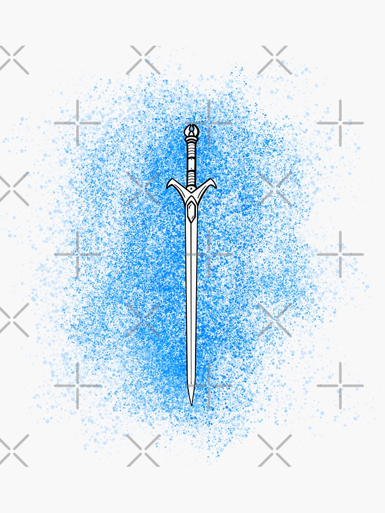"Sword colour splash 13" Sticker for Sale by TammyJX | Redbubble