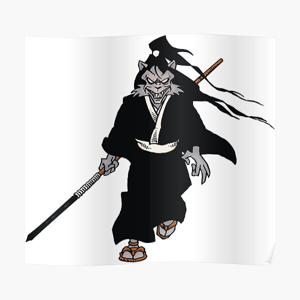 Póster «usagi yojimbo, usagi, jei, hoja negra, yari, mal, lobo, samurai ...