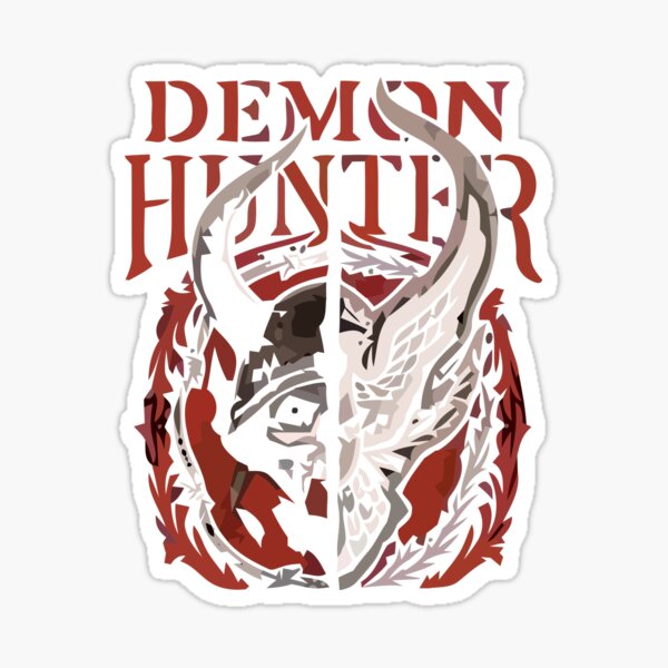 "demon hunter" Sticker for Sale by pablikojuma | Redbubble