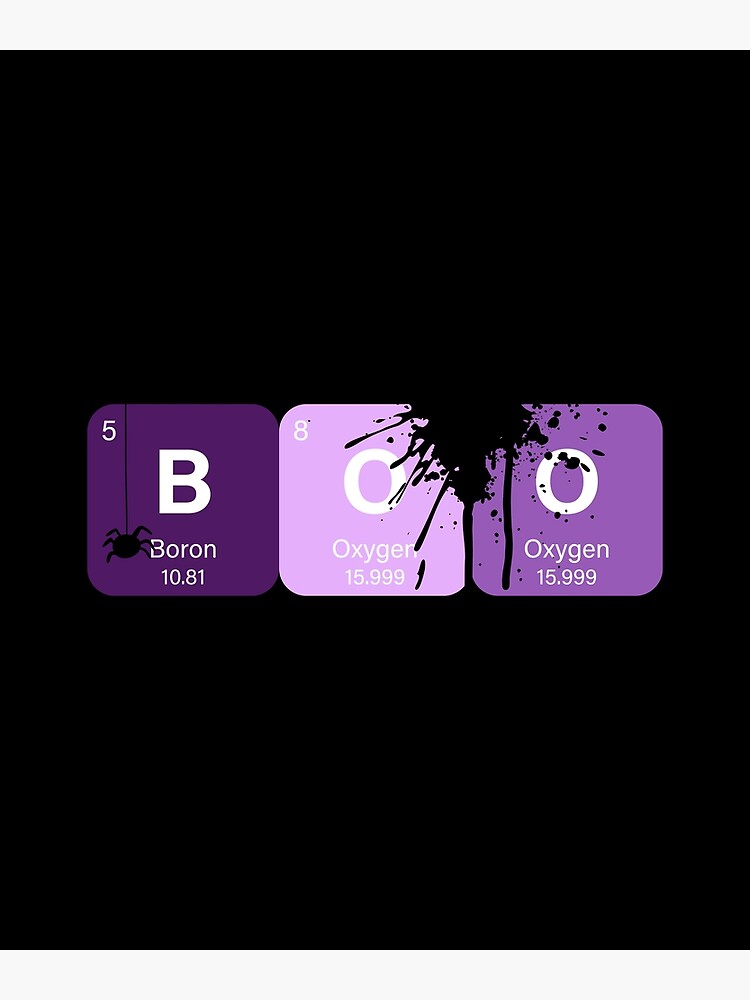 "Chemistry Periodic Table Elements Halloween Design" Poster for Sale by ...