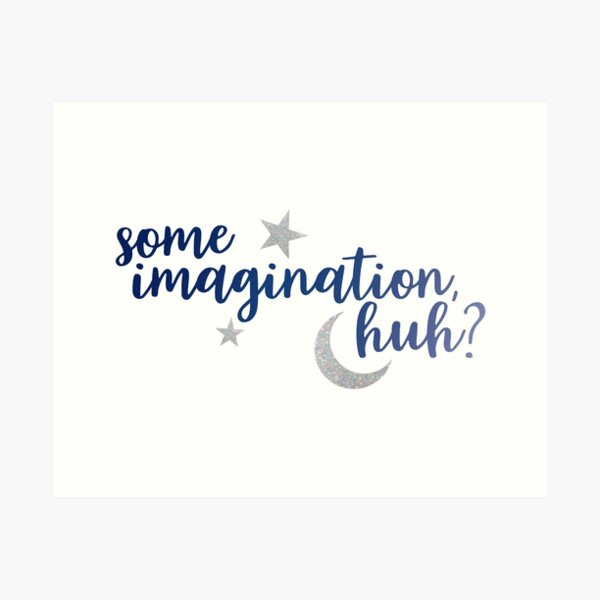Fantasmic Some Imagination Huh Quote Print Minimalist Poster Disneyland ...