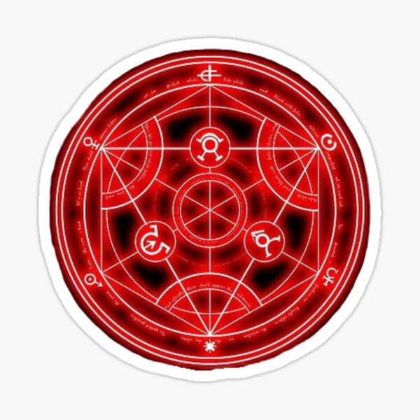 "Fullmetal Alchemist Brotherhood Transmutation Circles " Sticker for ...
