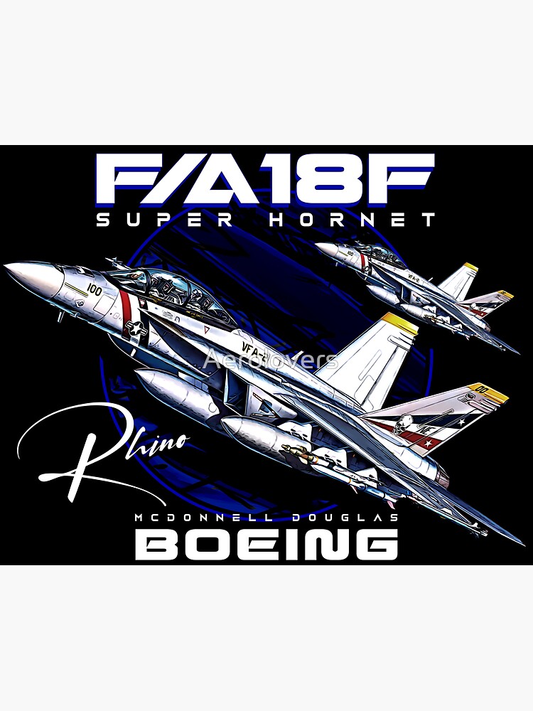 "F18 Super Hornet Rhino Us Air Force Fighterjet" Sticker for Sale by ...