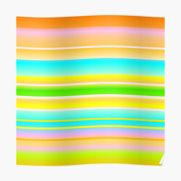 "Bright color palette | Bright summertime color combination" Poster for ...