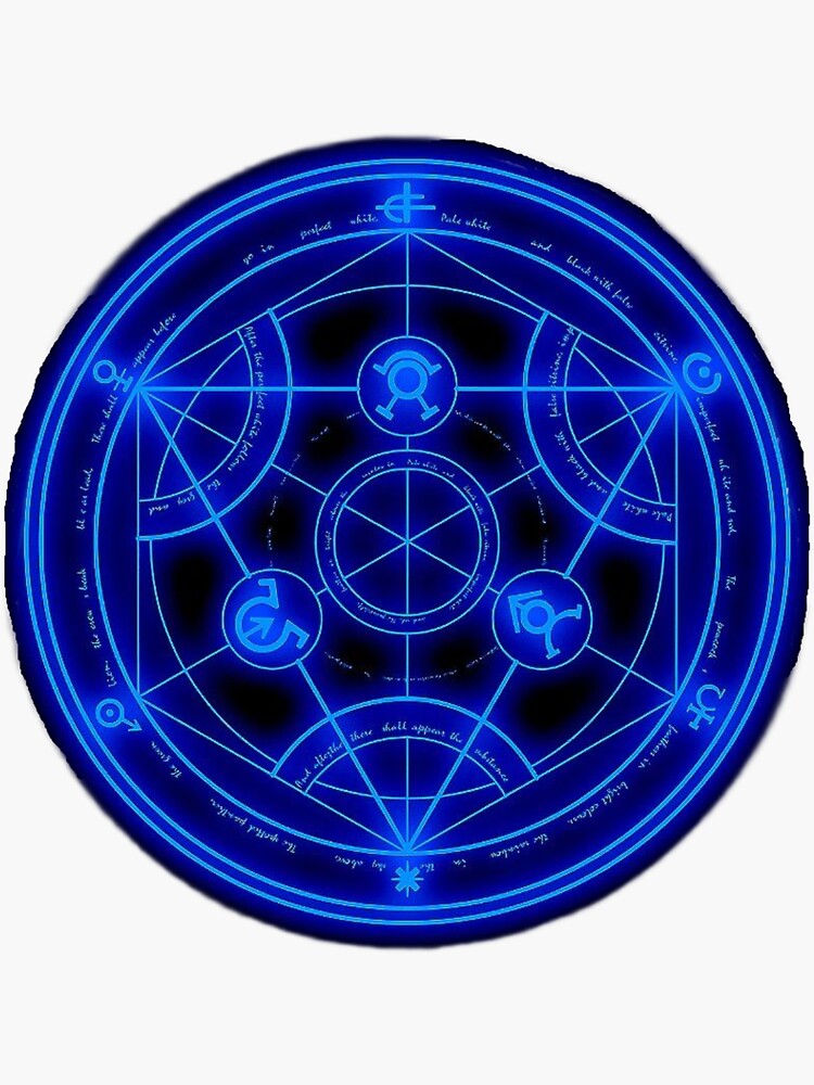 "Fullmetal Alchemist Brotherhood Transmutation Circles " Sticker for ...