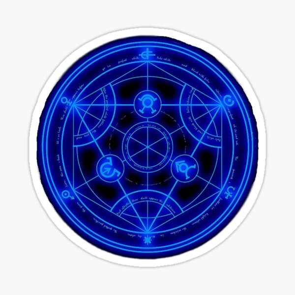 "Fullmetal Alchemist Brotherhood Transmutation Circles " Sticker for ...