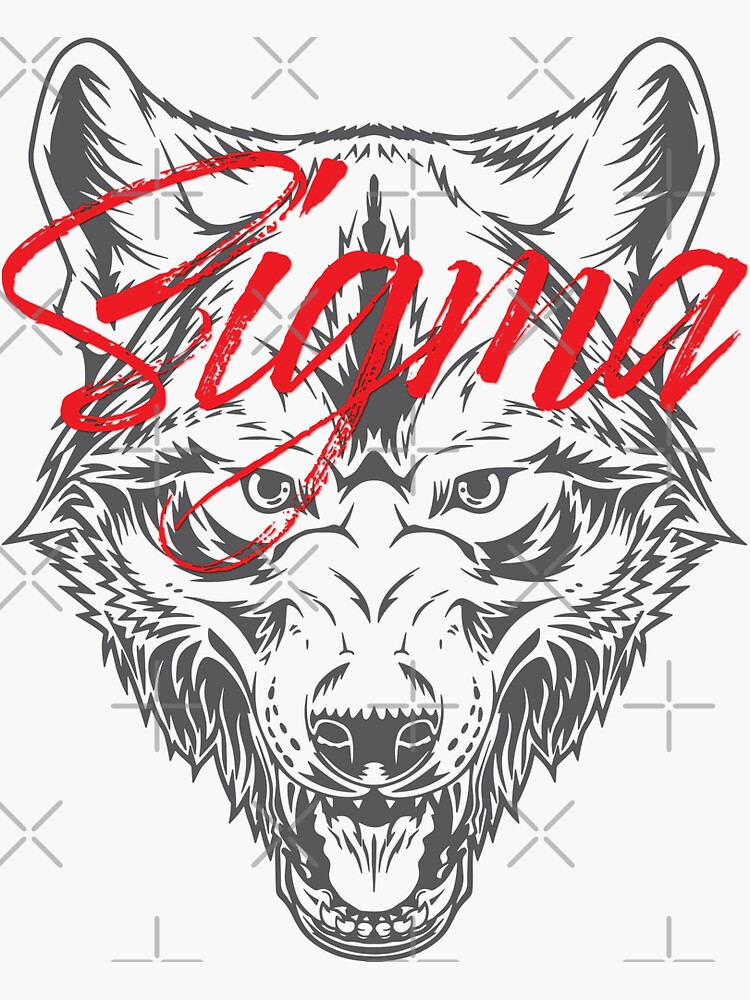 "Sigma (Lone Wolf Gray)" Sticker for Sale by 223digitalarts | Redbubble