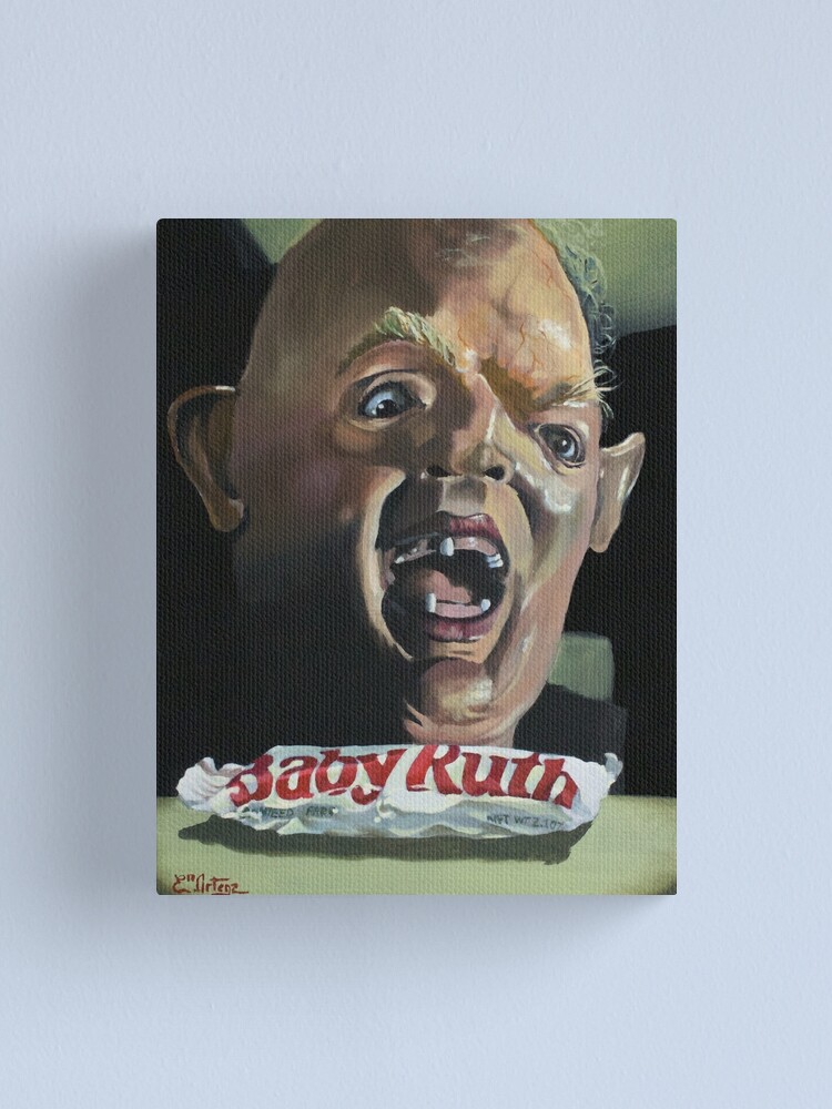 "The Goonies Sloth Baby Ruth artwork" Canvas Print for Sale by MakeLife ...