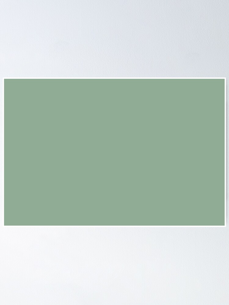 Póster «Pares de colores sólidos verdes de tono medio 2023 tendencia ...