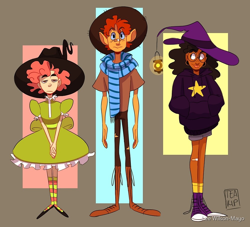 "Witch Trio: Echo, Morty, & Winnie" by Lee Wilson-Mayo | Redbubble