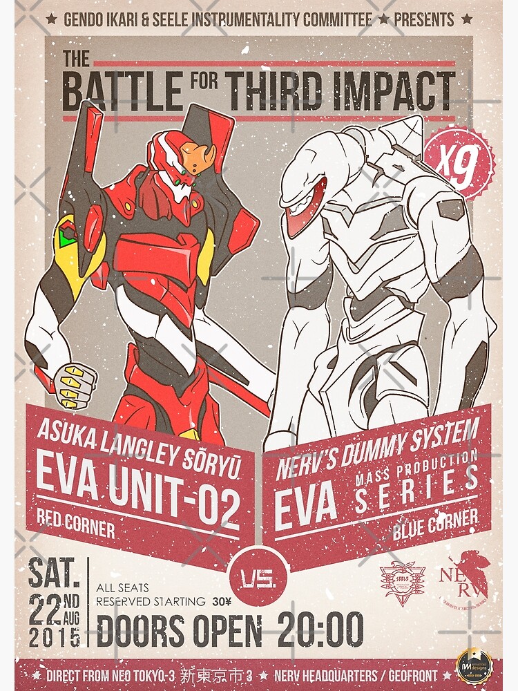 "The Battle for Third Impact" Poster by AriMartinez | Redbubble