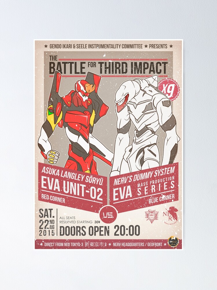 "The Battle for Third Impact" Poster by AriMartinez | Redbubble