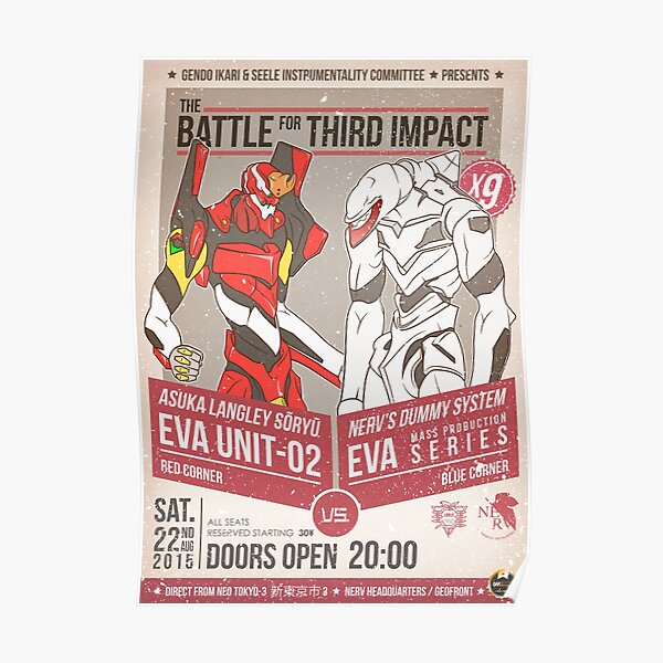 "The Battle for Third Impact" Poster by AriMartinez | Redbubble