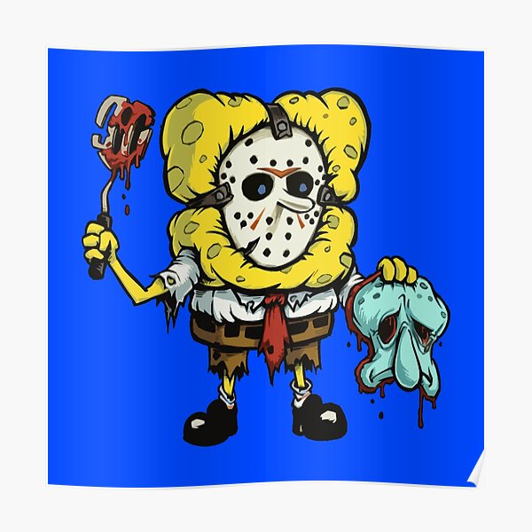 "Killer Spongebob" Poster for Sale by MalteseArtist | Redbubble