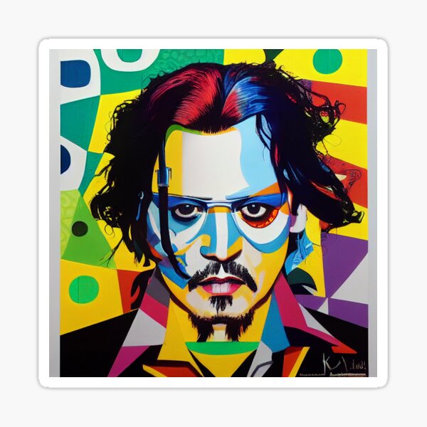 "Johnny Depp" Sticker for Sale by XanaduTheater | Redbubble