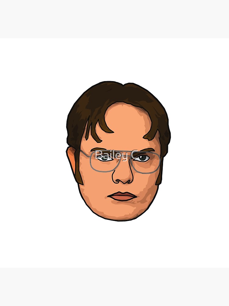 "Dwight Cartoon" Art Print by bcharvat | Redbubble