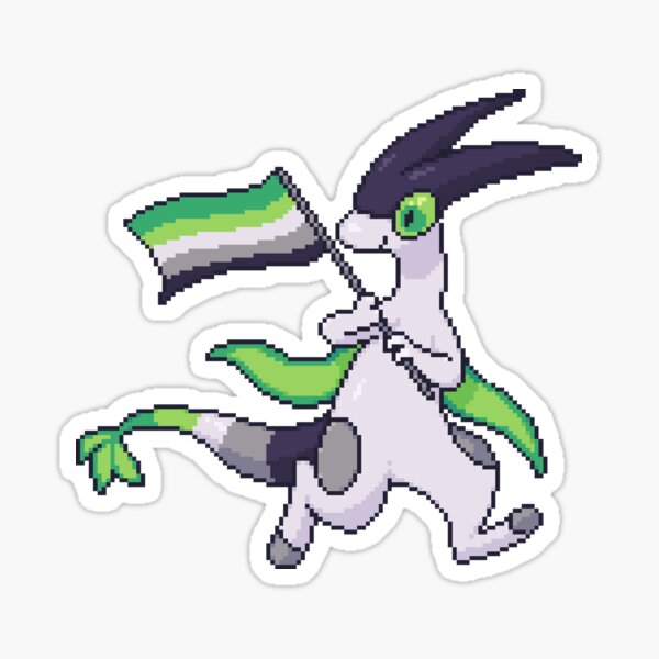 "Aromantic Pride Dragon" Sticker for Sale by fishsticxz | Redbubble