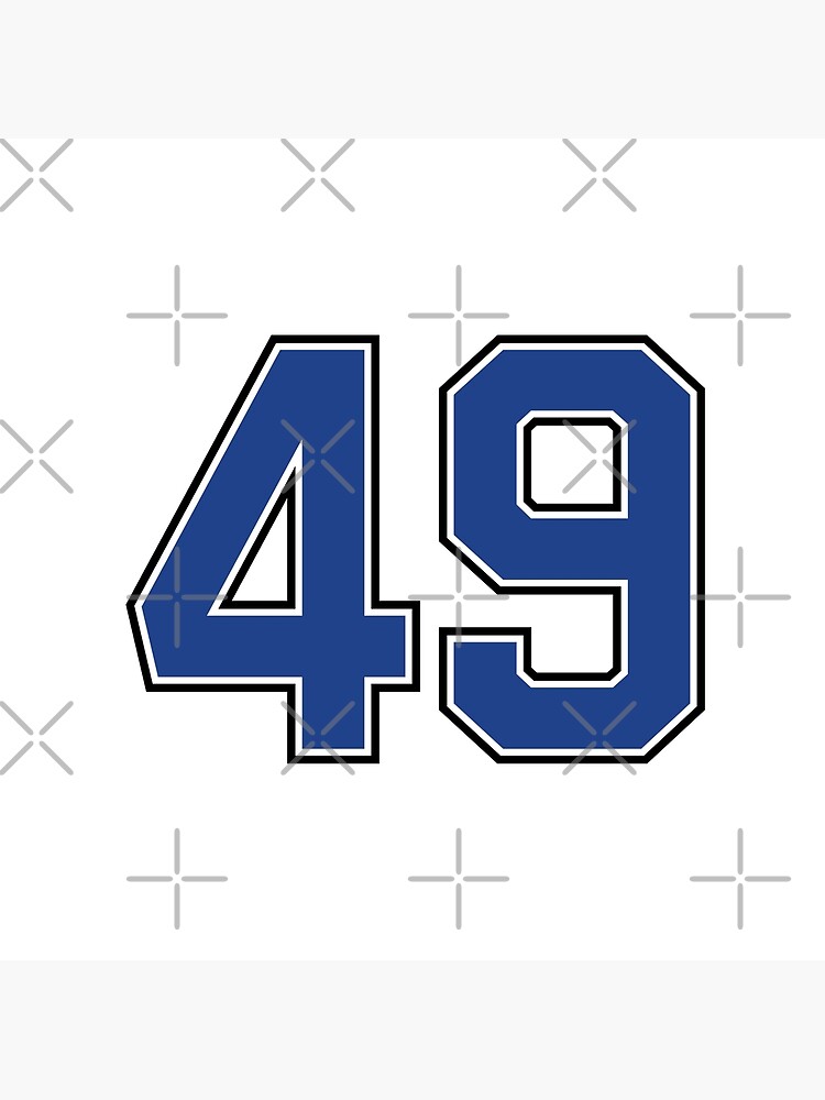 "Number 49 lucky sports jersey forty nine" Poster for Sale by ...