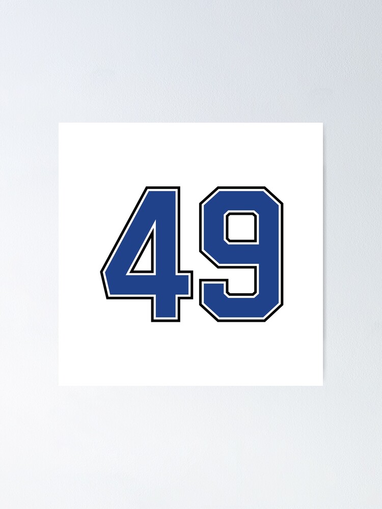 "Number 49 lucky sports jersey forty nine" Poster for Sale by ...