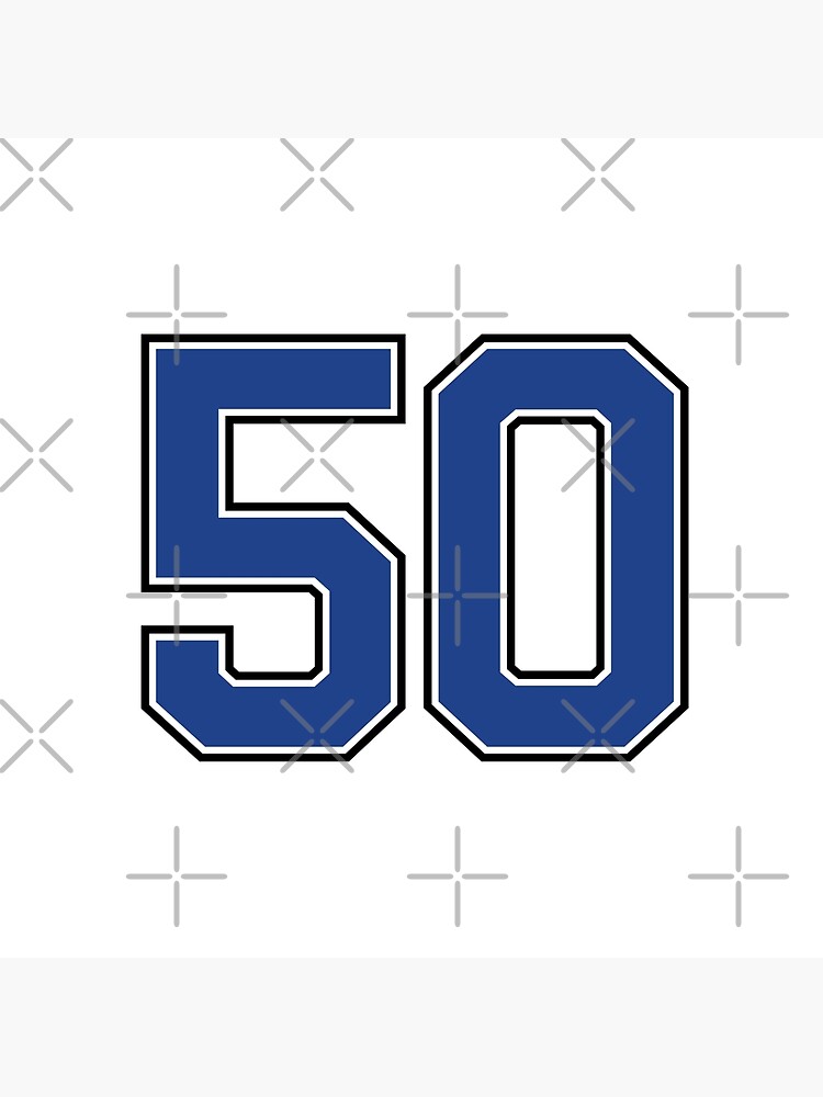 "Number 50 lucky sports jersey fifty" Poster for Sale by HeavyStyle ...