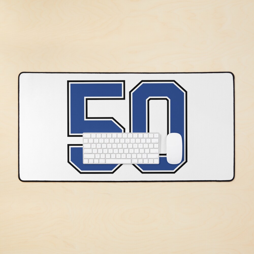 "Number 50 lucky sports jersey fifty" Sticker for Sale by HeavyStyle ...