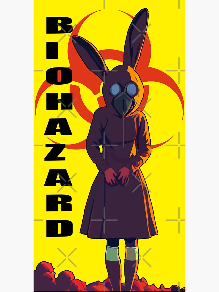 "Biohazard Girl" Sticker for Sale by DistortedBrain | Redbubble