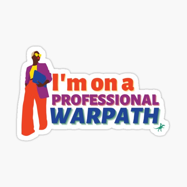"Professional Warpath V1." Sticker for Sale by bendydinosaurs | Redbubble