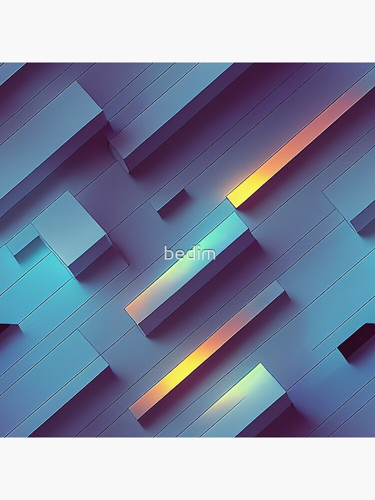 "Futuristic Block Pattern" Sticker for Sale by bedim | Redbubble