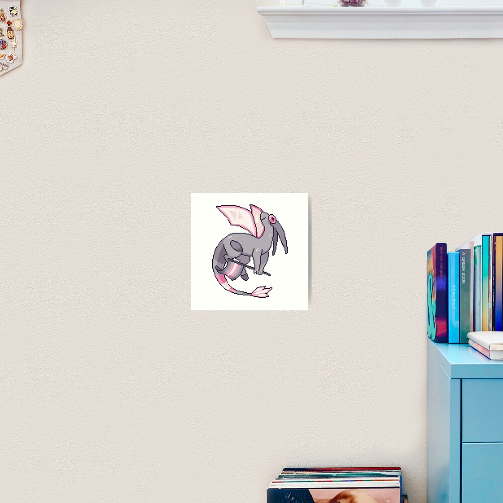 "Demigirl Pride Dragon" Sticker for Sale by fishsticxz | Redbubble