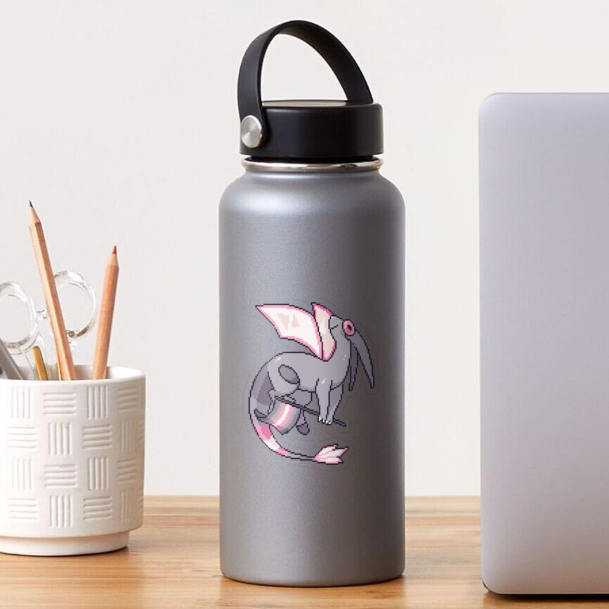 "Demigirl Pride Dragon" Sticker for Sale by fishsticxz | Redbubble